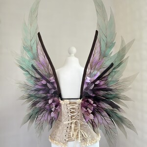 Purple Turquoise Fairy Wings, Angel Fairy Wings, Flower Fairy Wings ...