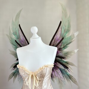 Purple Turquoise Fairy Wings, Angel Fairy Wings, Flower Fairy Wings ...