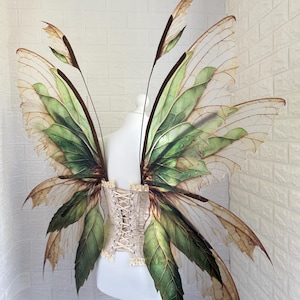 Forest Leaf Fairy Wings “sylvara” | Woodland Wings for Cosplay, LARP ...