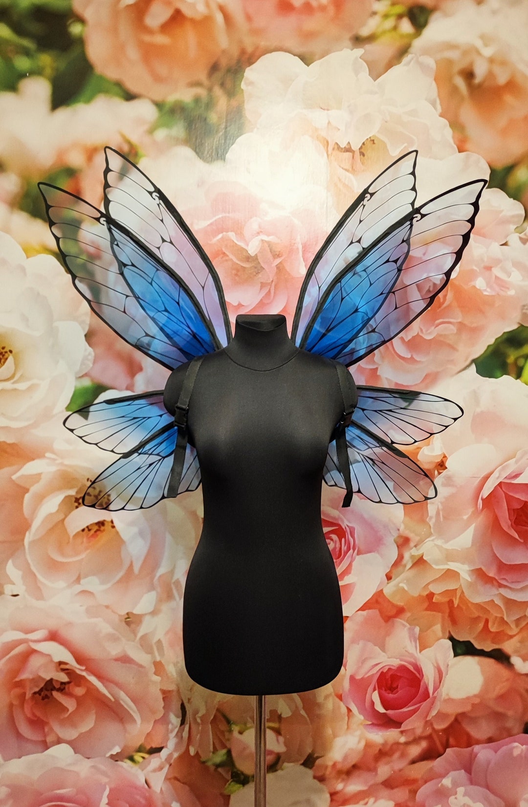 Blue Fairy Wings Fairy Wings for Cosplay Large Plastic - Etsy