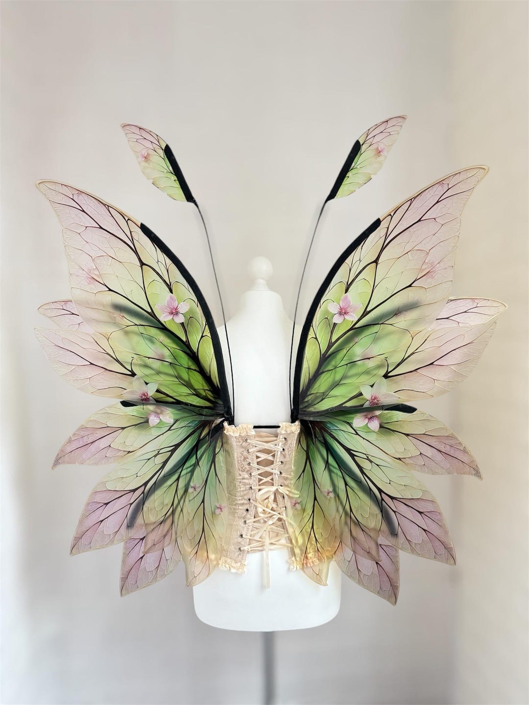 Fairy Wings, Floral Wings, Fairy Wings With Flowers, Cosplay Fairy Wings - Etsy