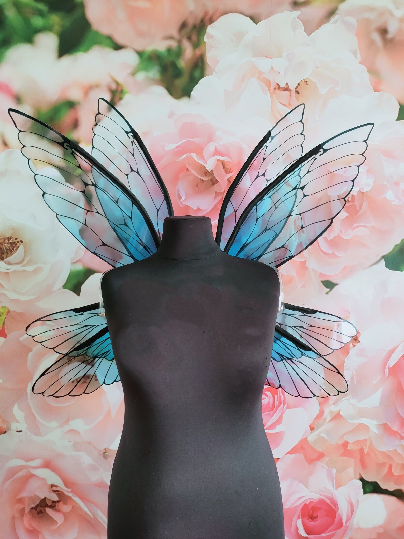 Blue Fairy Wings Fairy Wings for Cosplay Large Plastic - Etsy