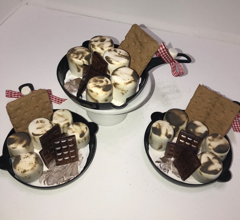 Fake Mini Smores Skillet Fake Smores Treat Fall Decor Fake - Etsy