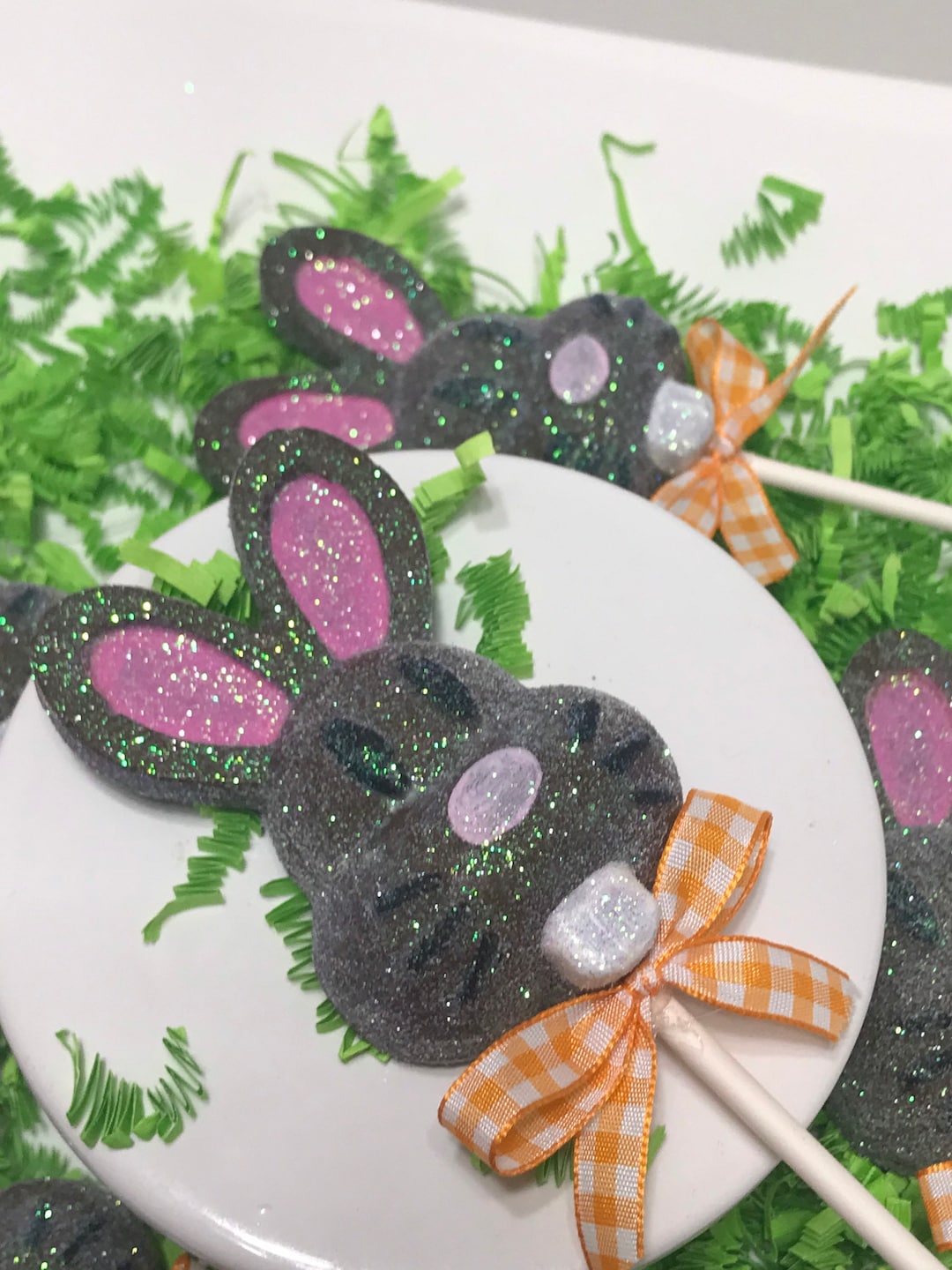 Fake Chocolate Bunny Sucker, Faux Bunny Decor, Tiered Tray Decor ...