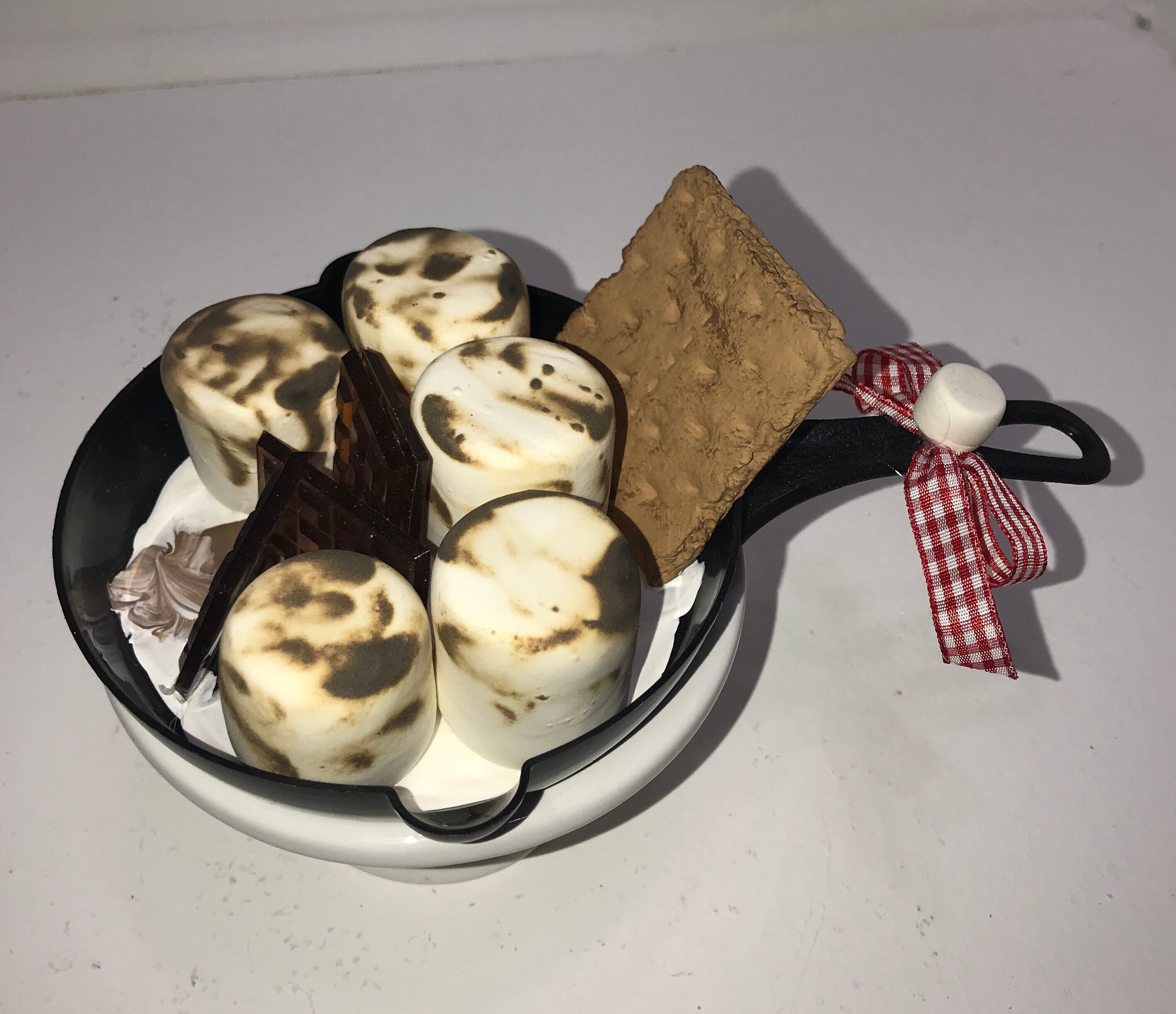 Fake Mini Smores Skillet Fake Smores Treat Fall Decor Fake - Etsy