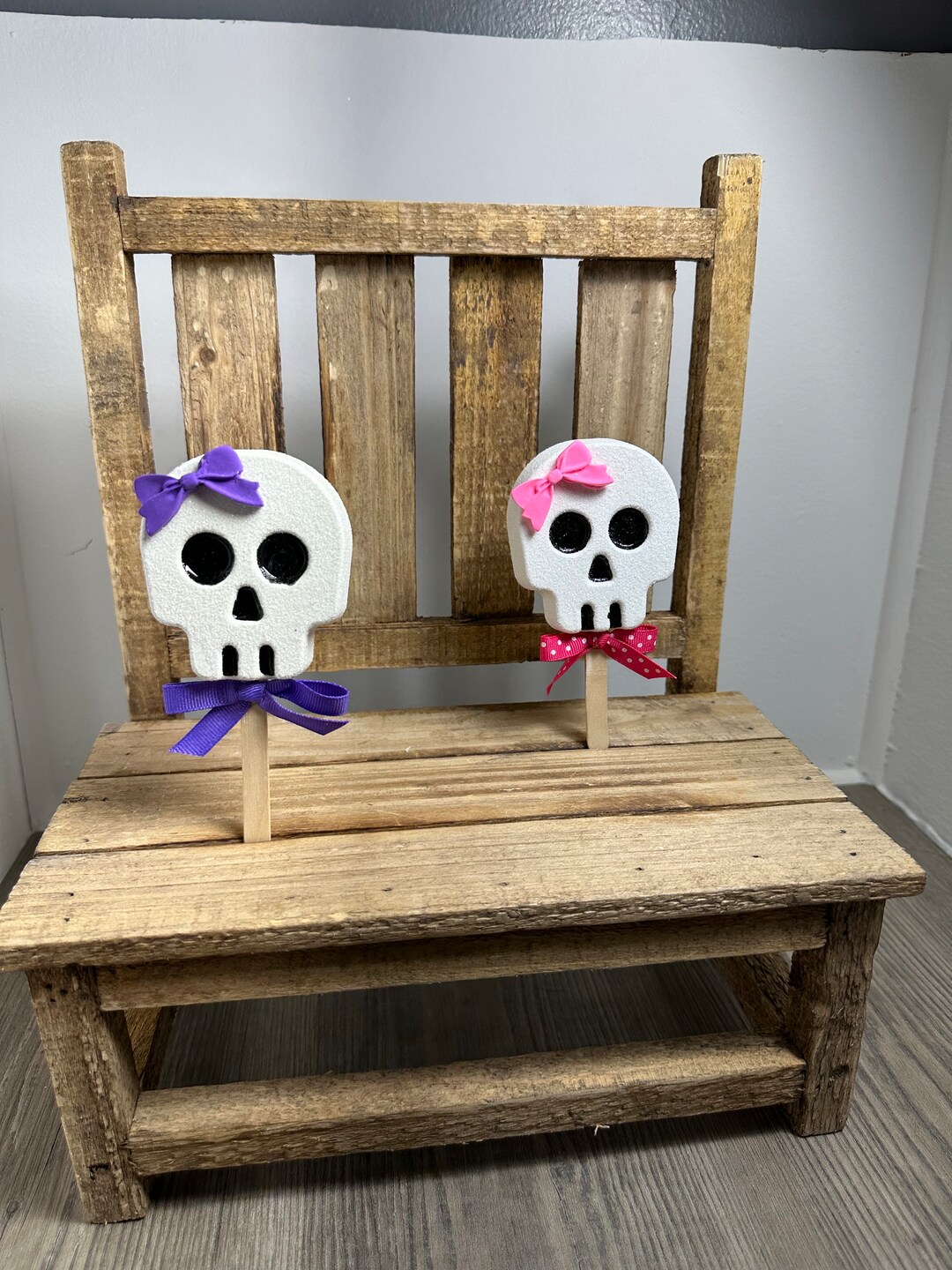 Fake Skull Cake Pops, Skull Cakesicle, Halloween Decor, Tiered Tray ...