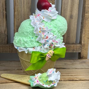 Fake Ice Cream Sundae Bowl, Tiered Tray Summer Decor - Etsy