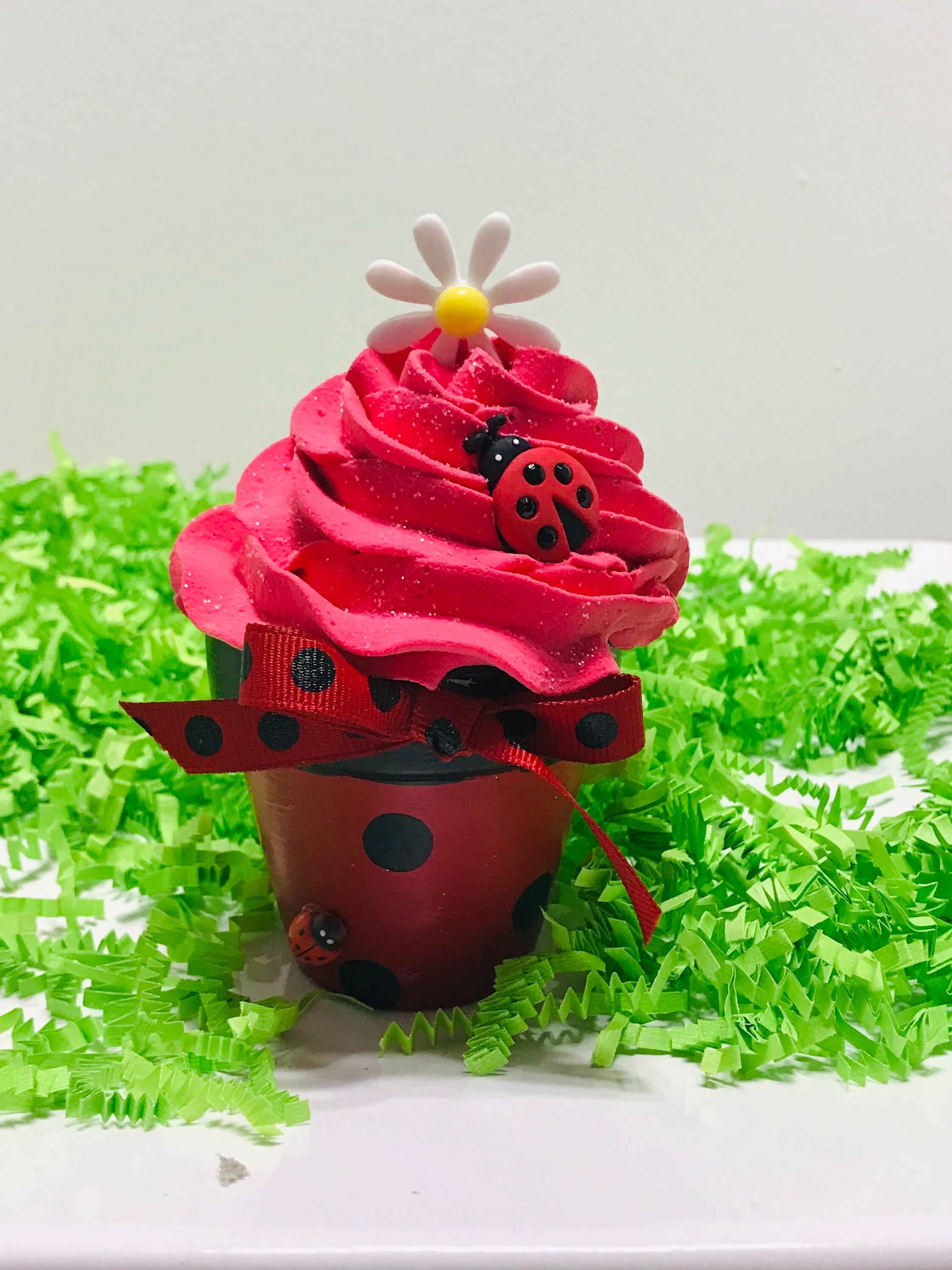 Fake Lady Bug Cupcakes Lady Bug Decor Ladybug Tiered Tray - Etsy