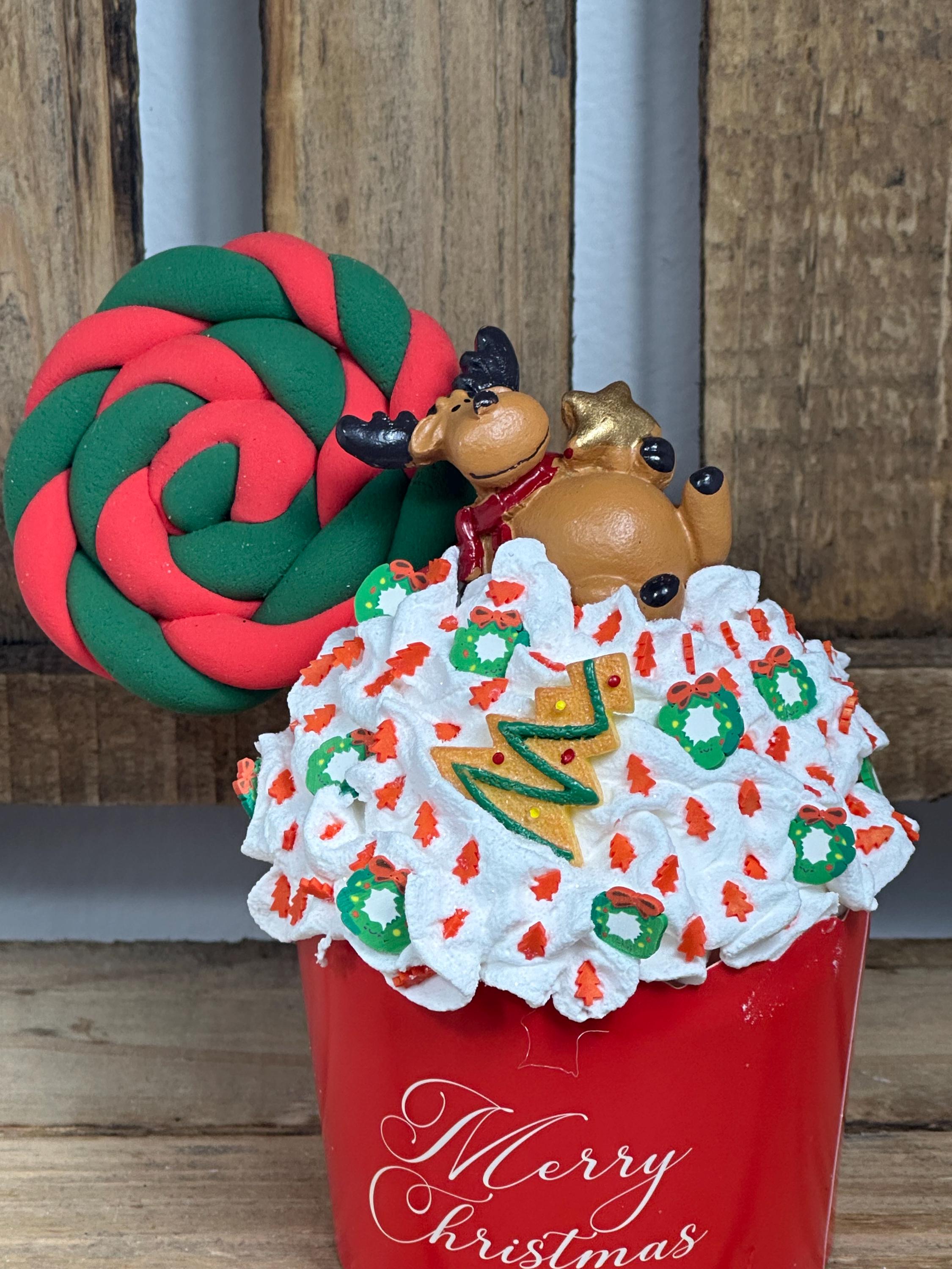Fake Reindeer Cupcakes, Reindeer Cupcakes, Reindeer Decor, Reindeer ...