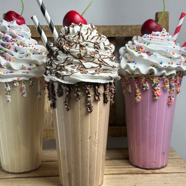 Milkshake Glasses - Etsy