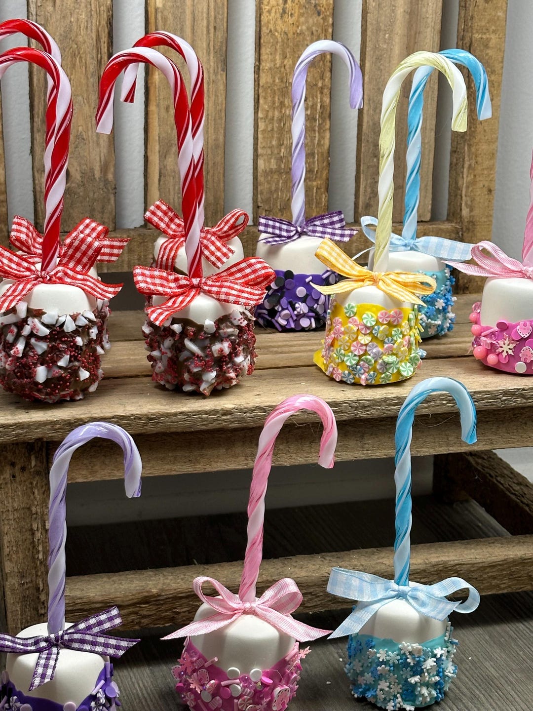 Fake Candy Cane Marshmallow, Fake Marshmallow Treat, Fake Holiday Treat ...
