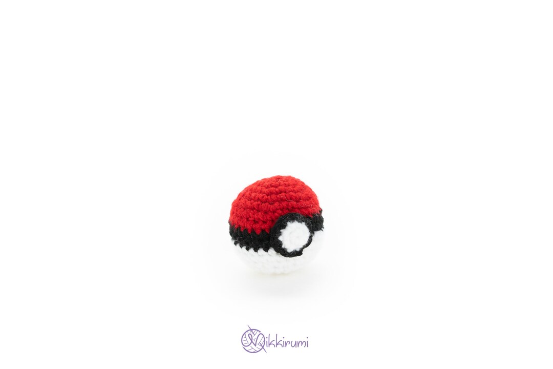 Handmade Crochet Pokéball – Adorable Amigurumi, Keychain Option ...