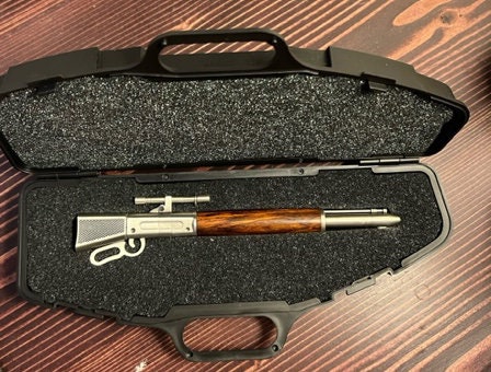 Handmade Black Mesquite Lever Action Rifle Pen - Etsy