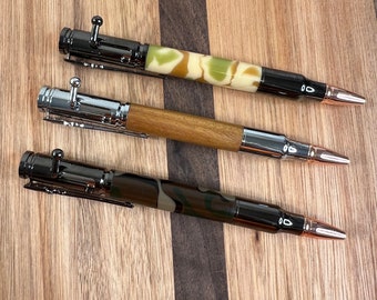 Mini 30 Caliber Bolt Action Pen Pink Camo - Etsy