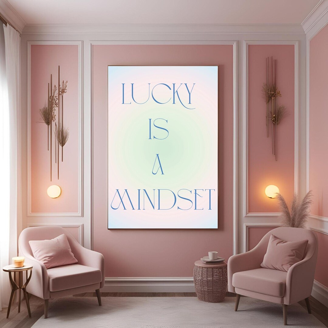 Pastel Color Motivational Quote Print | Gradient Aura Spirituality ...