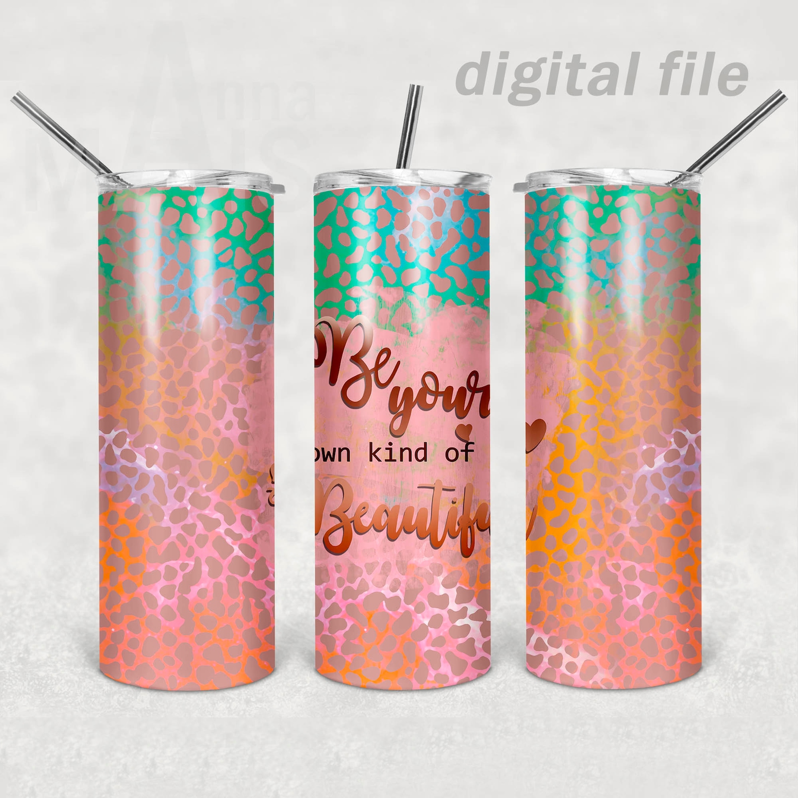20 Oz Tumbler Sublimation Designs Be Your Own Kind Of Etsy