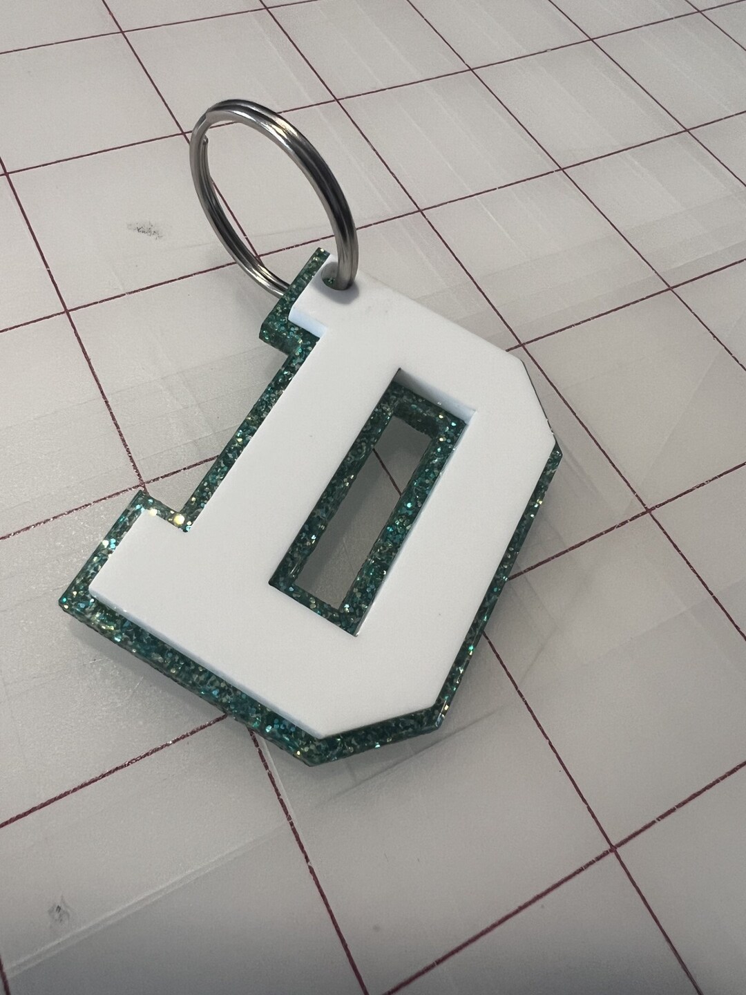 Varsity Letter Keychain Acrylic Keychain Personalized Backpack Tag ...
