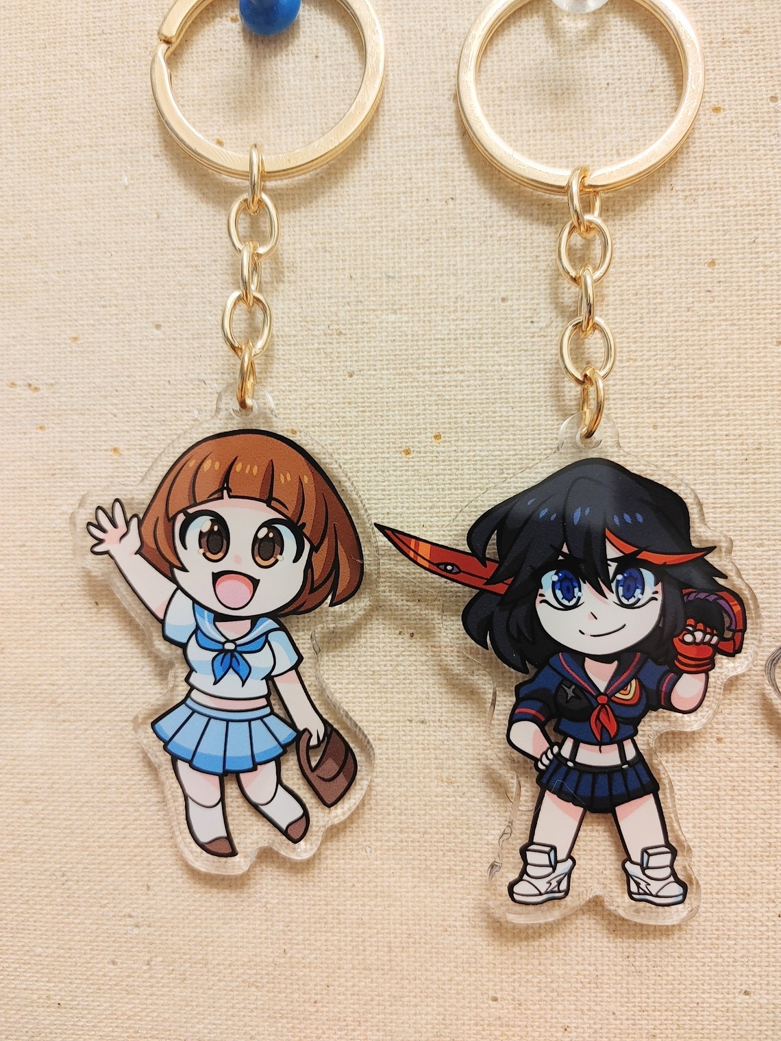 Kill La Kill Keychains: Mako Ryuko Satsuki Nui - Etsy