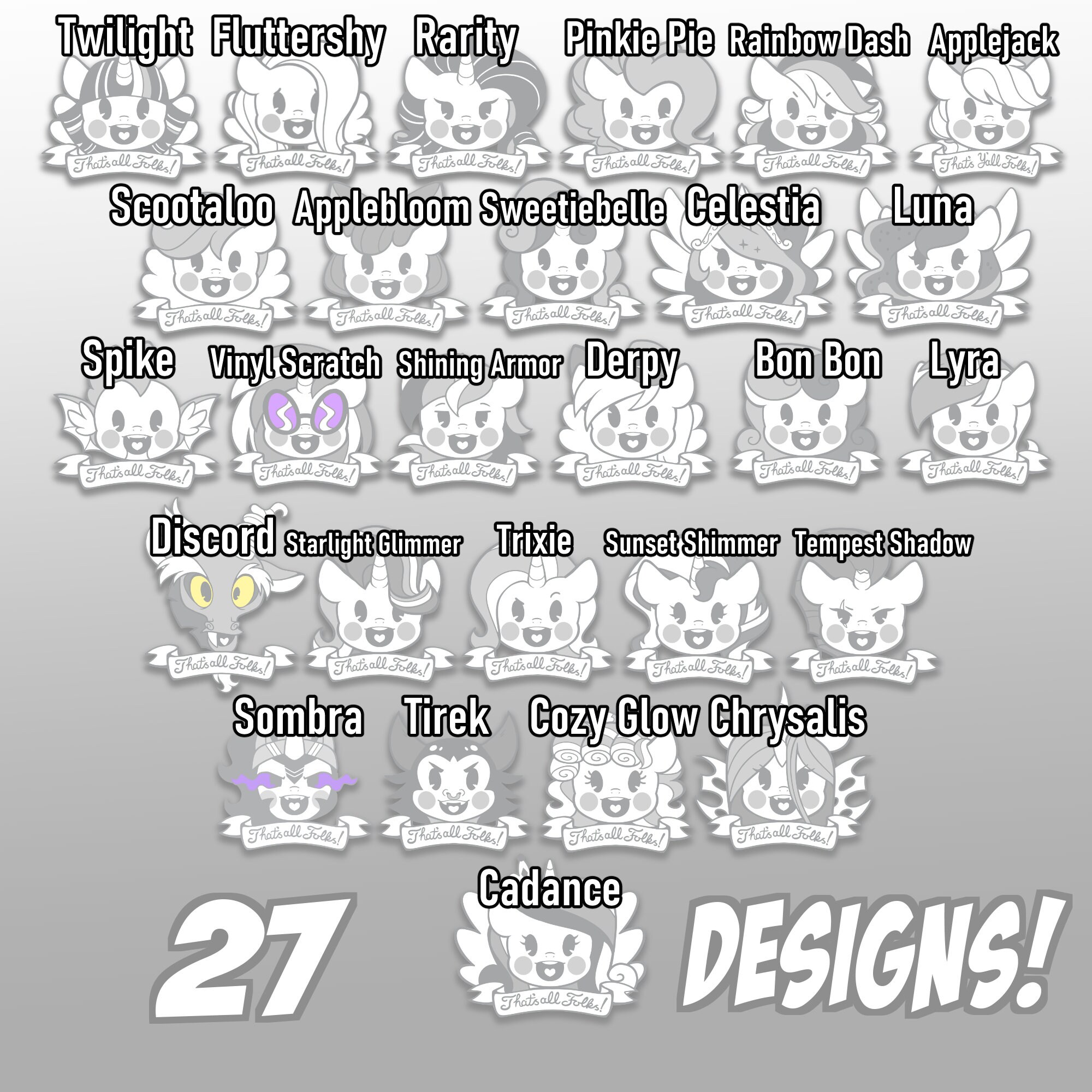 Retro MLP Enamel Pins 1.5inches - Etsy Norway