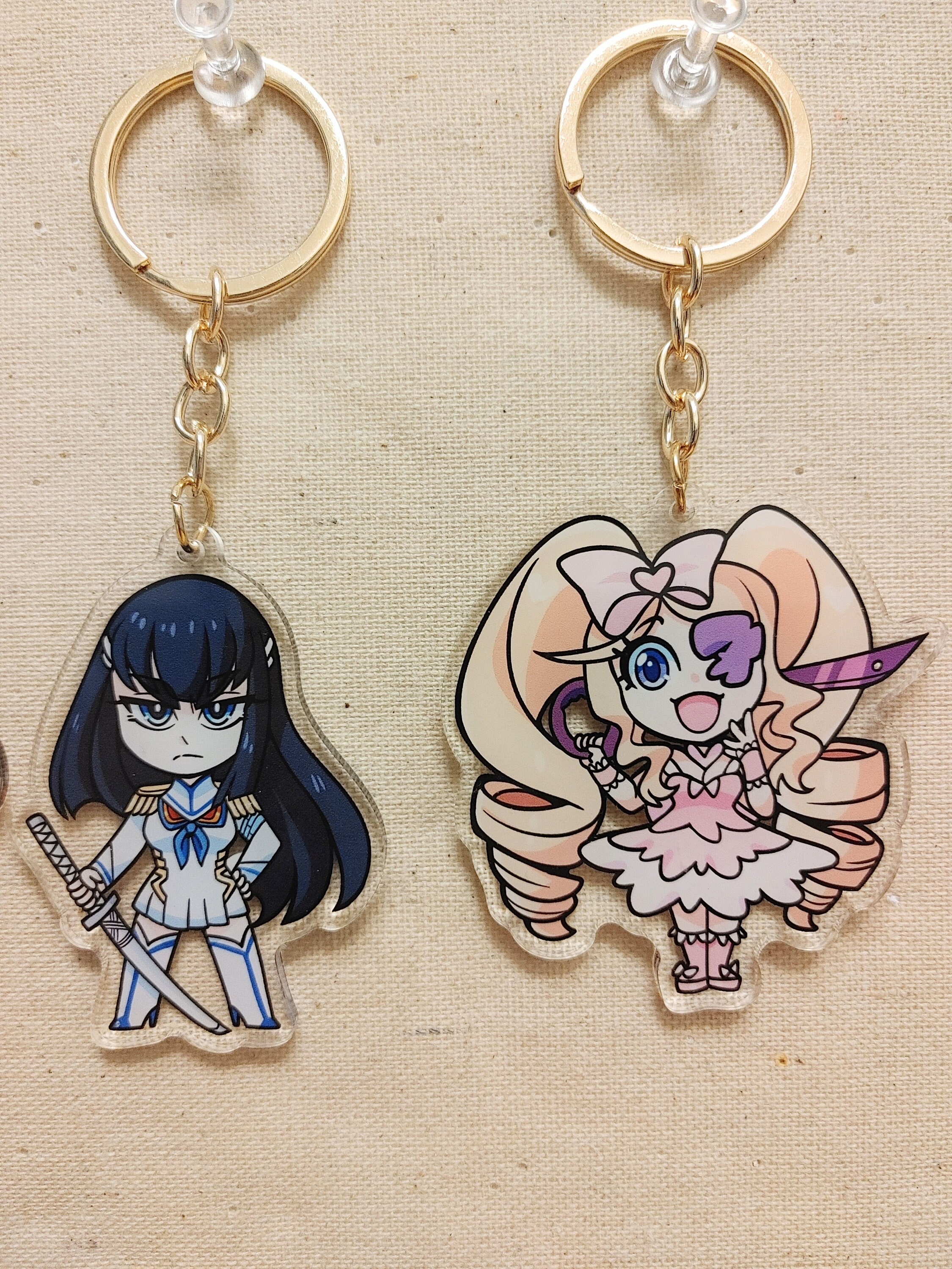 Kill La Kill Keychains: Mako, Ryuko, Satsuki, Nui - Etsy