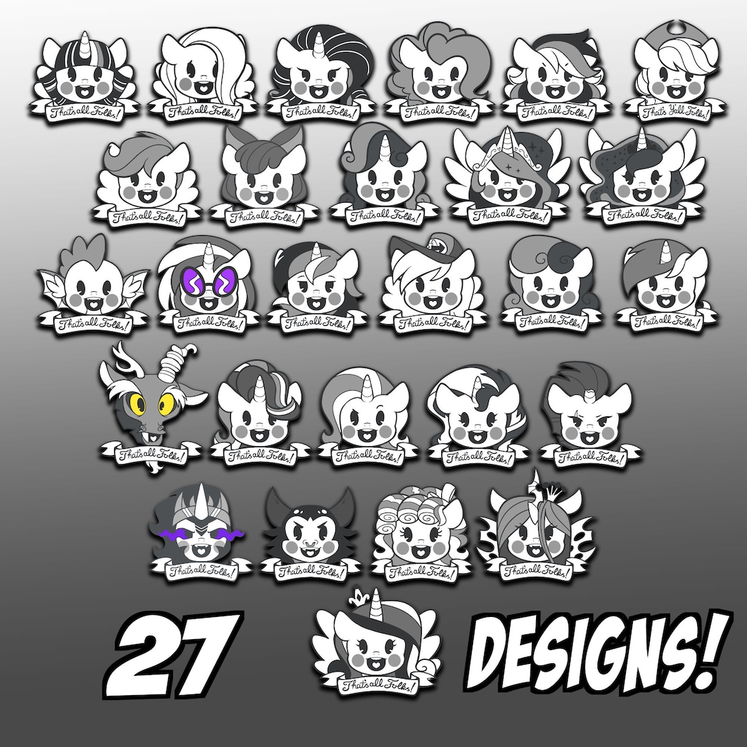 Retro MLP Enamel Pins 1.5inches - Etsy Norway