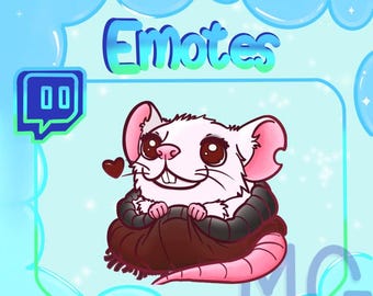 Animated White Rat Dance Emote | Twitch | Discord | Cute Mouse Jam - Etsy
