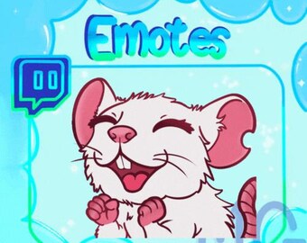 Animated White Rat Dance Emote | Twitch | Discord | Cute Mouse Jam - Etsy