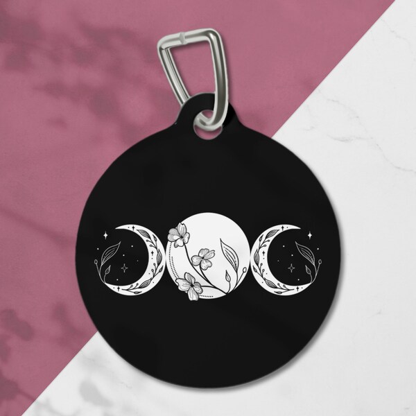 Moon Dog Tag - Etsy