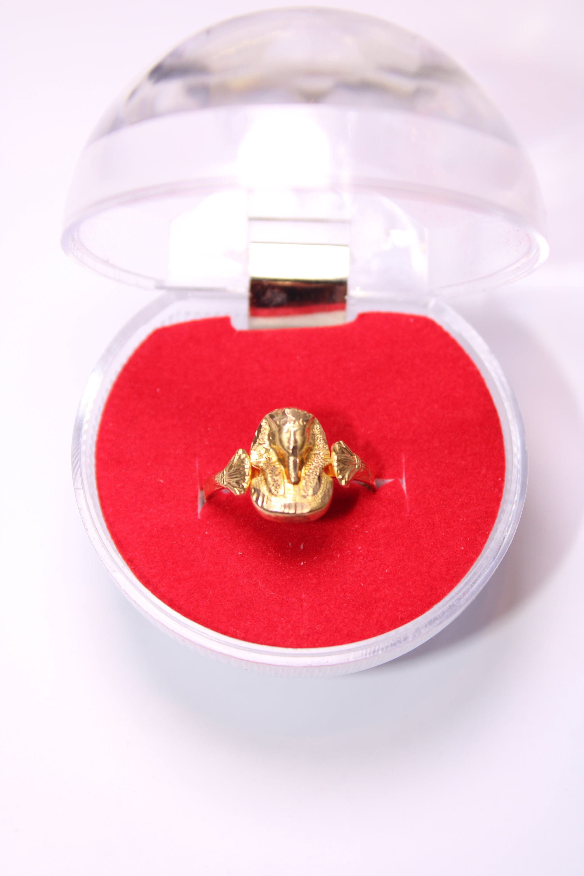 Egyptian Engraved Pharaoh King Tut Ring Gold 18K Stamped | Etsy