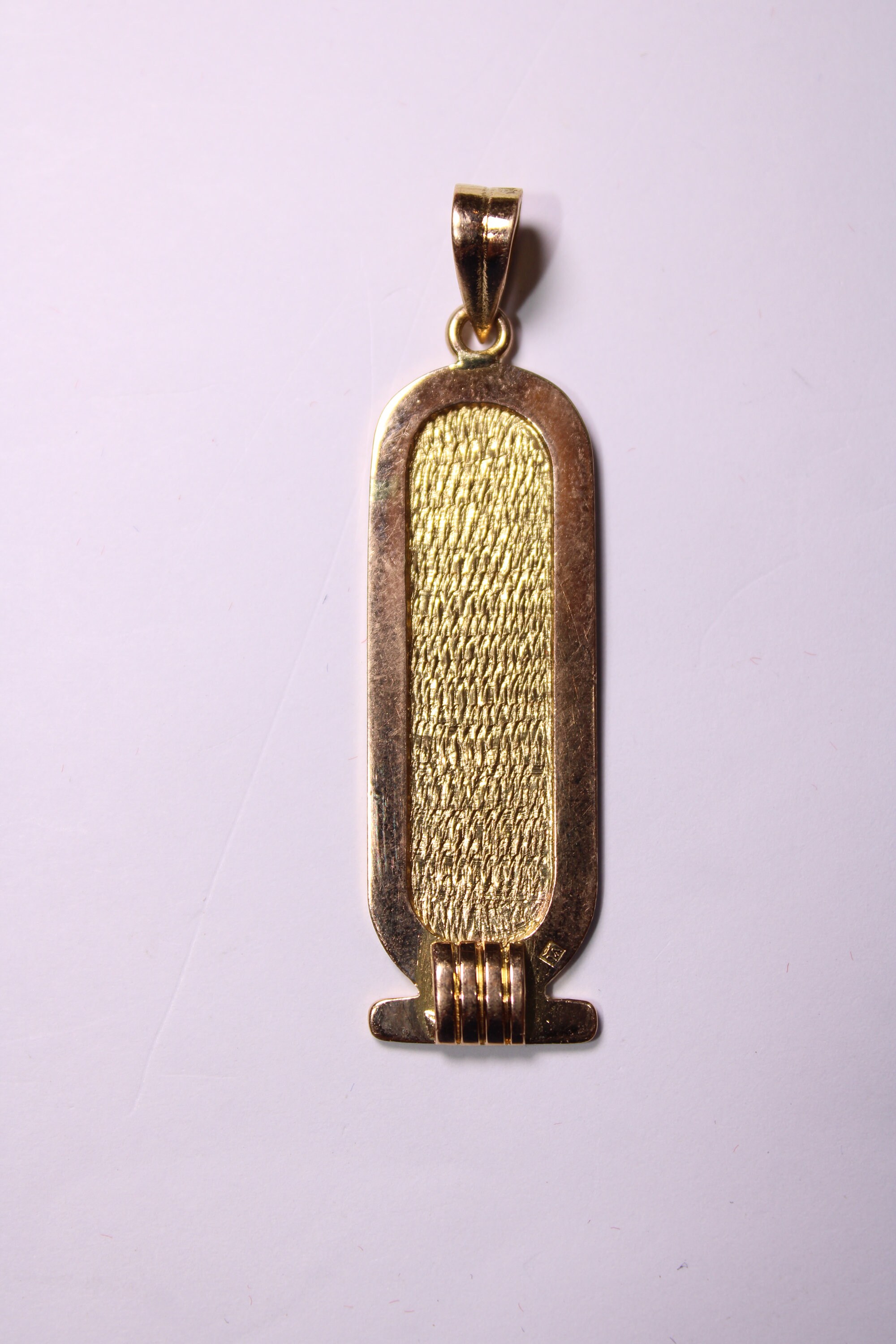 Egyptian Gold 18K Solid Deluxe Pendant Cartouche Your Name in - Etsy