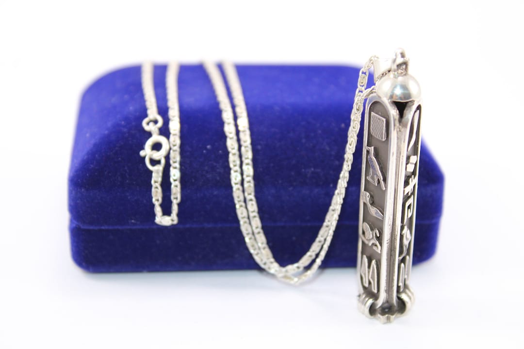 Personalized Cartouche Necklace Egyptian Jewelry, 3 Names in ...