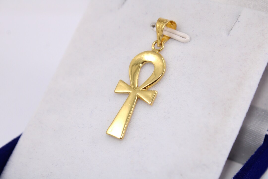 Egyptian Handmade Ankh Cross Key of Life 18K Yellow Gold - Etsy