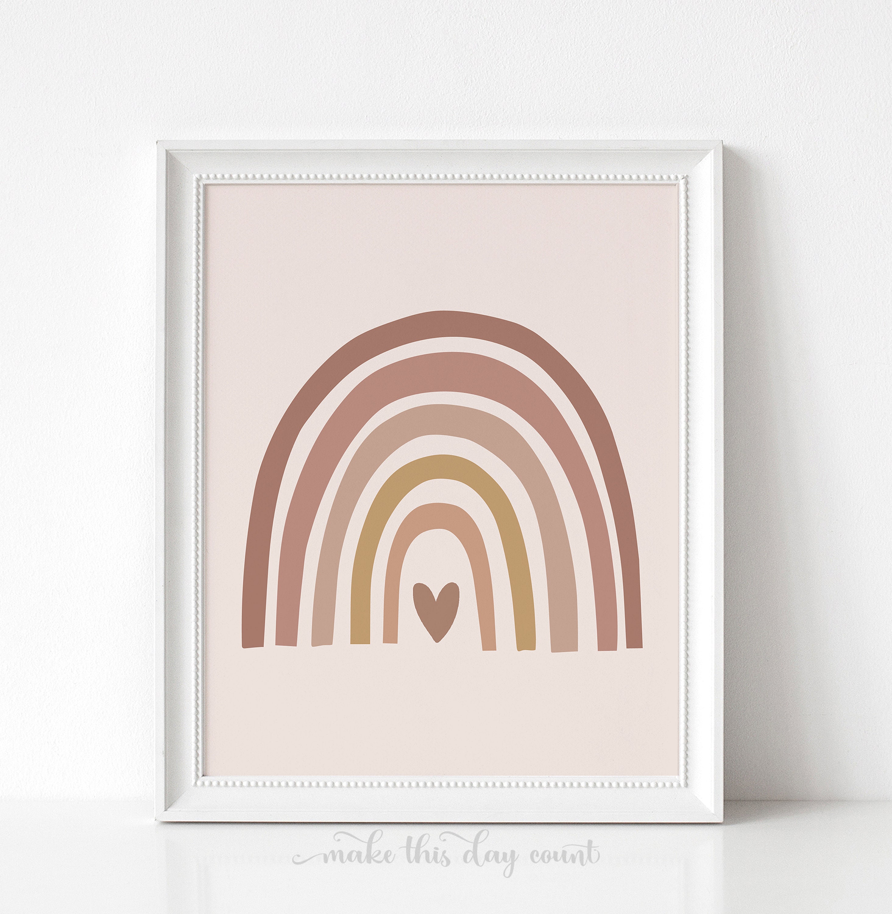 Boho Rainbow Wall Art, Boho Rainbow Print, Girls Room Decor, Girls ...