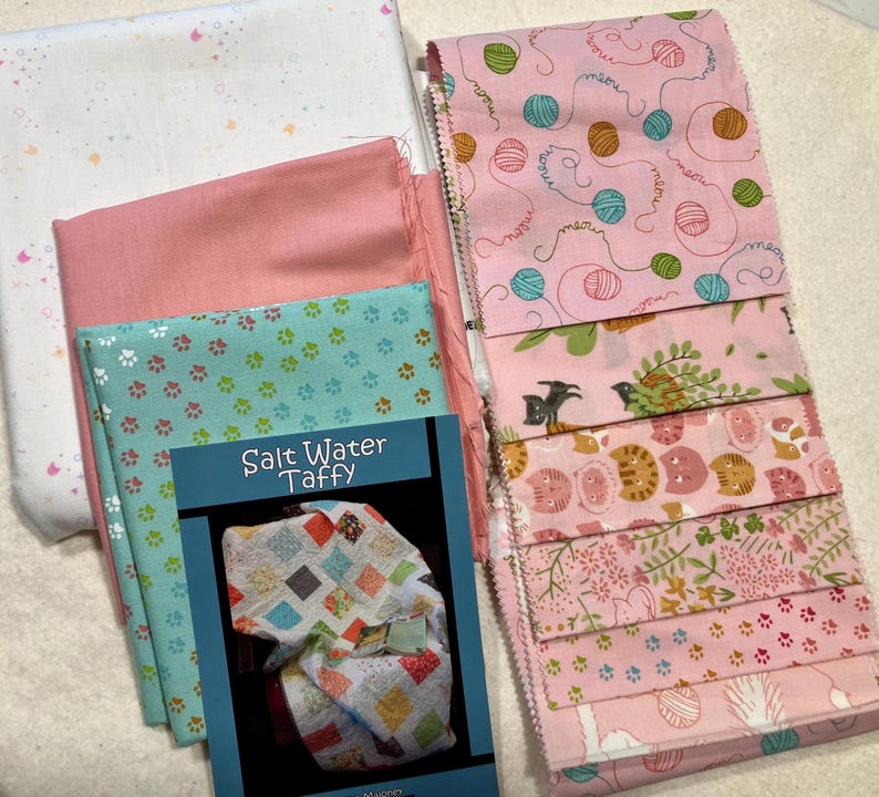 Salt Water Taffy Quilt Kit – Beginner Friendly, Multiple Fabric Options ...