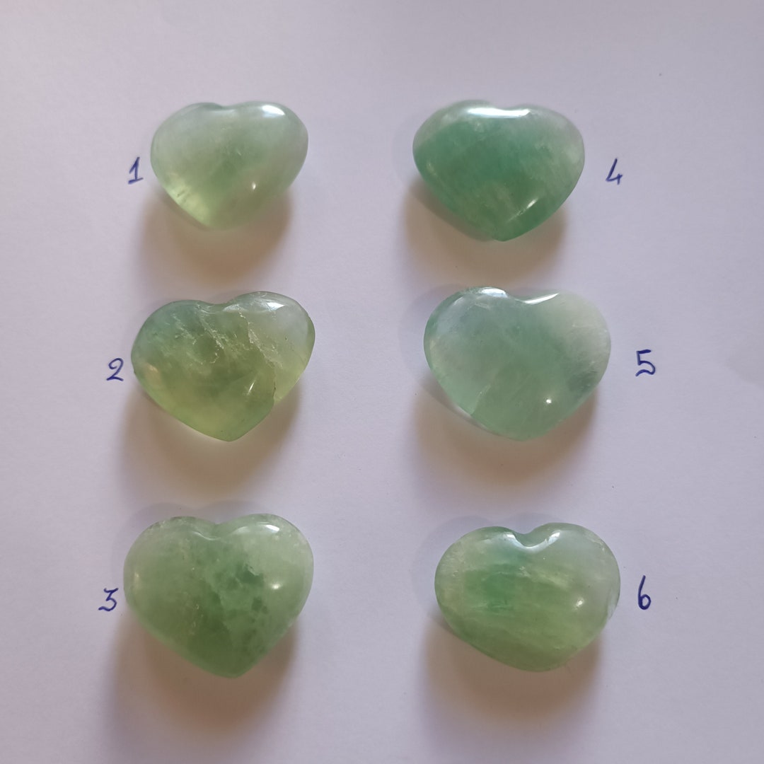 Green Fluorite 18 Gr Transparent Green Small Heart-sl22 - Etsy