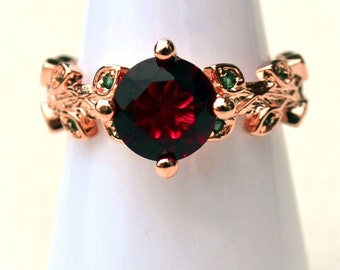 Unique Ruby Ring | Etsy