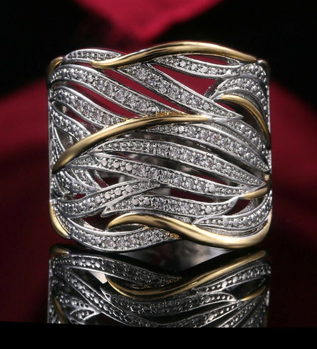 Harem Stacking Style Multi-band Cross Over Infinity Eternity - Etsy