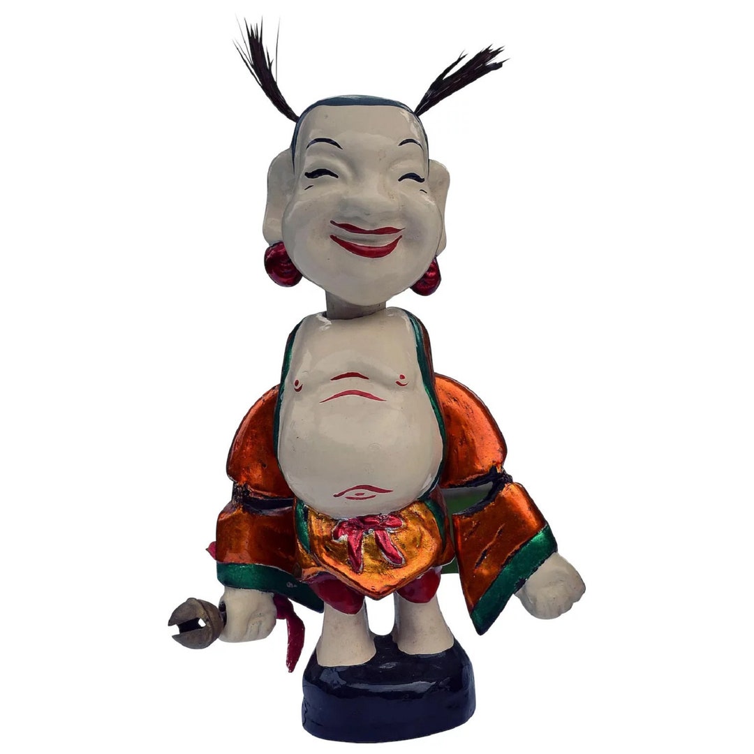 Vintage Vietnamese Water Puppet 'happy': Rare 10-inch, Handcrafted ...