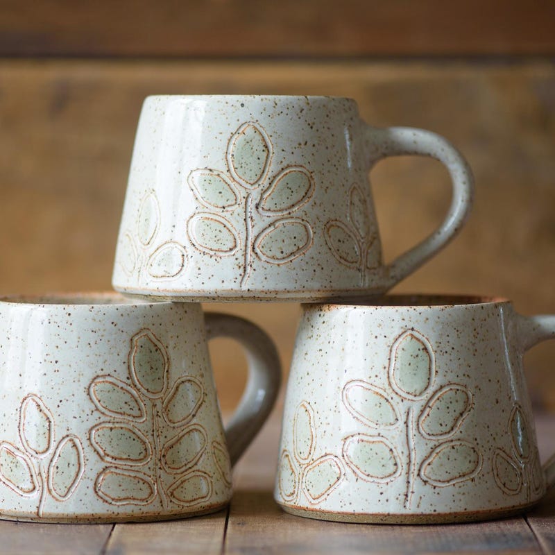 Hand Carved Mugs - Etsy