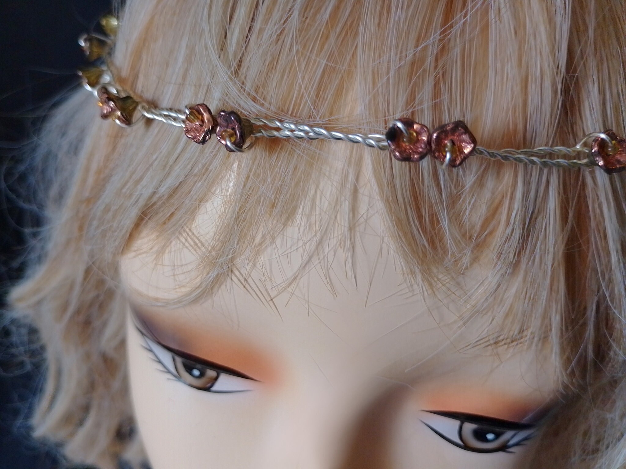 Egyptian Crown, Elven Bride Crown, Copper Bride Crown, Antique Elven ...