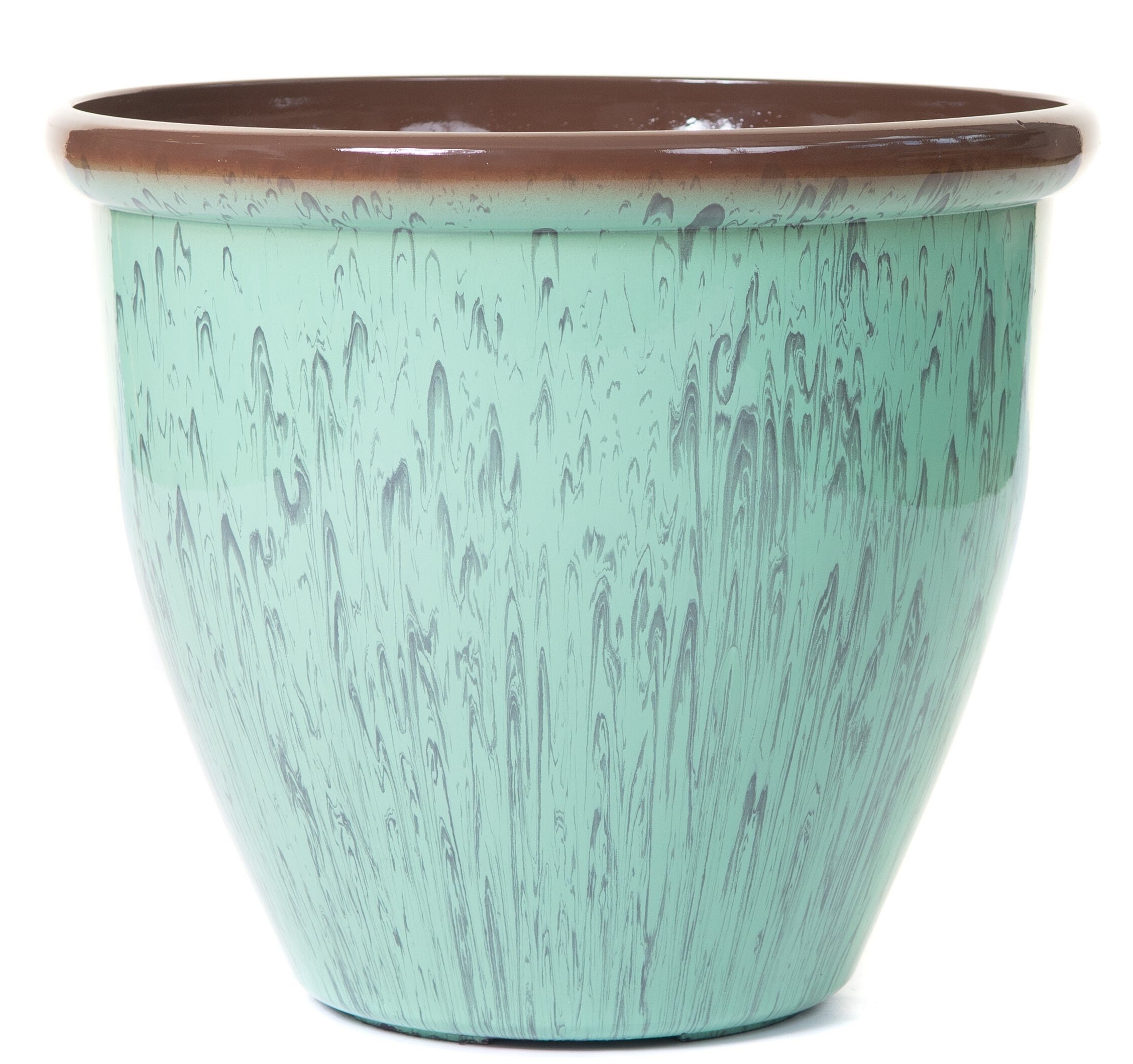 40cm Running Glaze Planter Green - Etsy UK