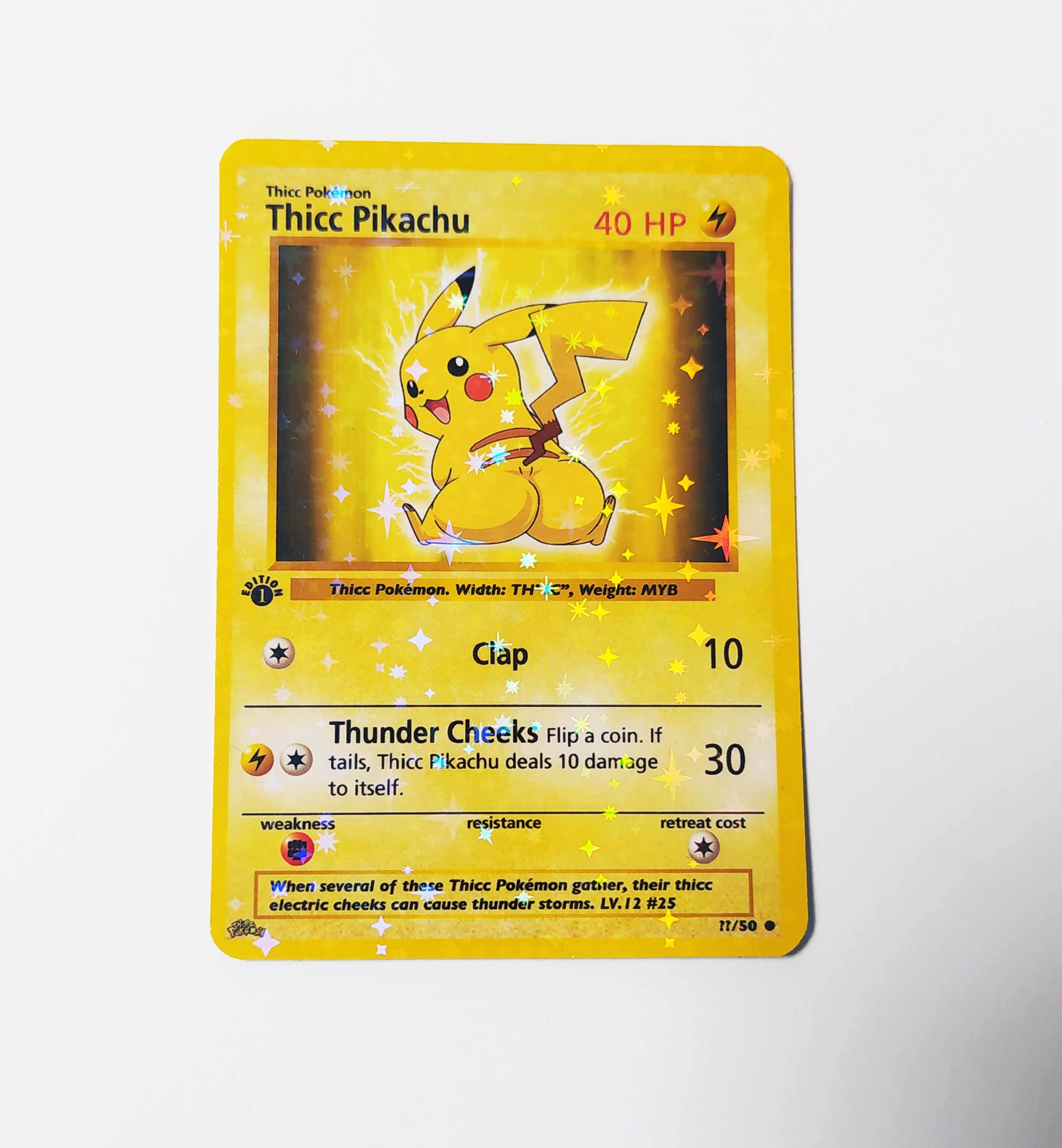 Thicc Pikachu Pokemon Card