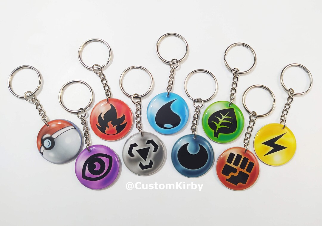 Pokemon Keychains/keyrings - Made From Real Pokémon Cards - Christmas ...