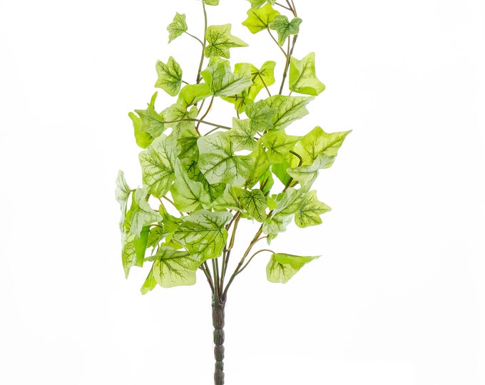 Light Green Mini Ivy , Light Green Artificial Ivy, Variegated Ivy Bush ...