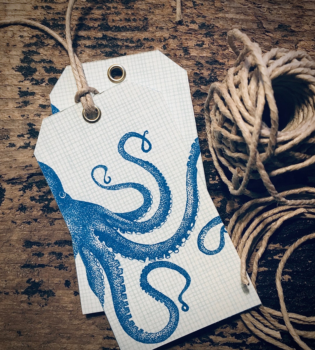 Paper Tags Octupus Gift Tags - Etsy