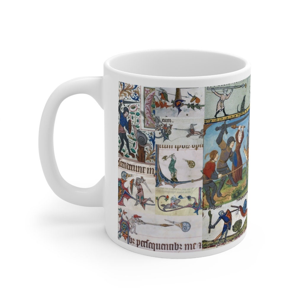 Medieval Knights Fighting Snails Ceramic Mug 11oz - Etsy