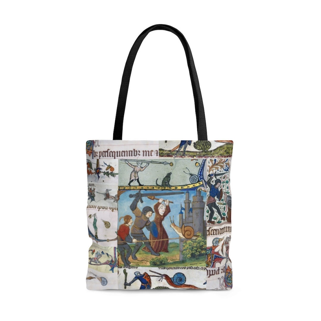 Medieval Knights Fighting Snails AOP Tote Bag - Etsy