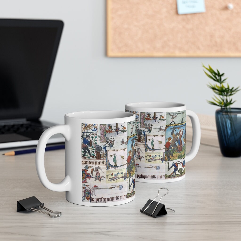 Medieval Knights Fighting Snails Ceramic Mug 11oz - Etsy