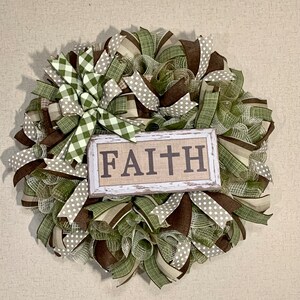 Christian Wreath, Faith Wreath, Christian Decor Everyday Wreath ...