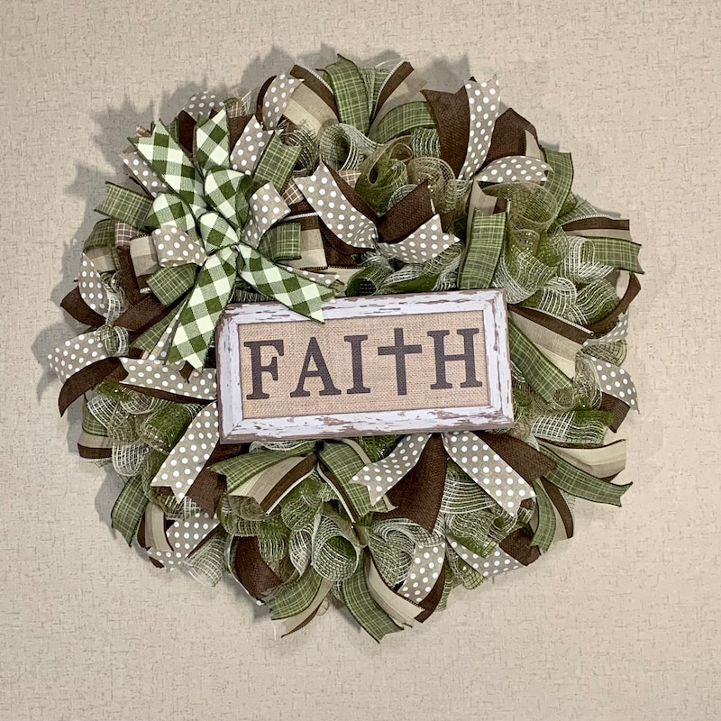 Christian Wreath - Etsy